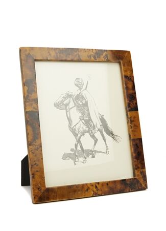 Pigeon & Poodle Kahverengi Desenli Sedef Çerçeve Bej