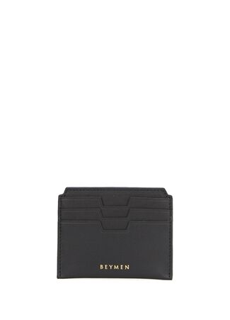 Beymen Kadın Siyah Logo Baskılı Deri Kartlık EU