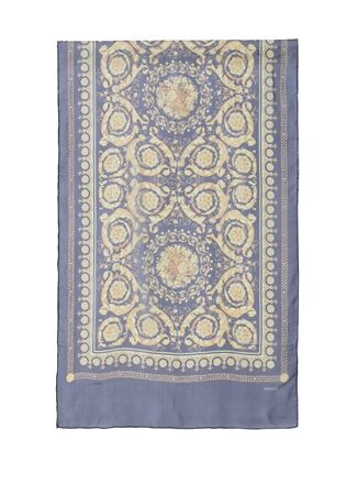 Versace Kadın Siyah Gold İpek Fular EU