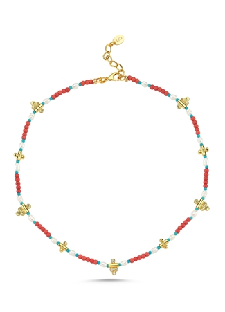 Berrin Özkan Kadın KOLYE Kırmızı EU