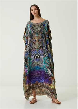 Camilla Kadın Colorblocked Karışık Desenli İpek Maxi Kaftan EU Camilla Kadın Colorblocked Karışık Desenli İpek Maxi Kaftan EU