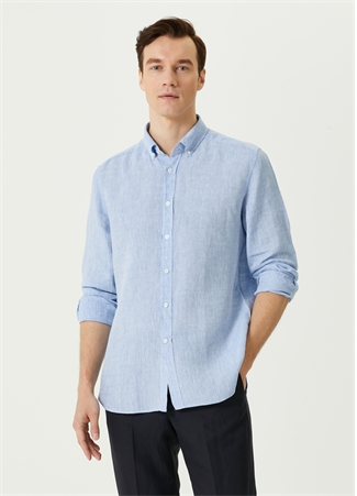 Corneliani Erkek Gömlek Mavi 39 It