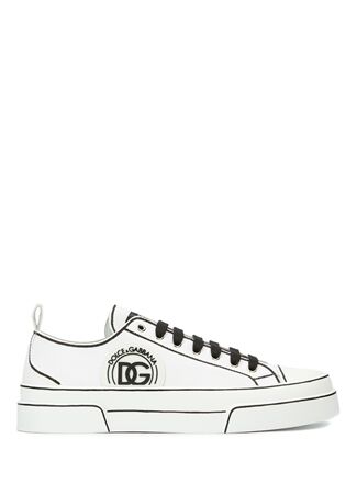 Dolce&Gabbana Erkek Portofino Beyaz Logo Detaylı Sneaker 39 EU Dolce&Gabbana Erkek Portofino Beyaz Logo Detaylı Sneaker 39 EU