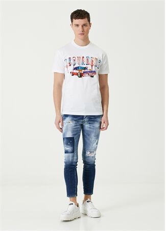 Dsquared2 Erkek JEAN PANTOLON Lacivert 46 IT