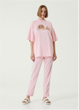 Palm Angels Kadın Teddy Bear Oversize Pembe T-shirt XS EU Palm Angels Kadın Teddy Bear Oversize Pembe T-shirt XS EU