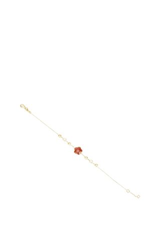 Collection Kadın Çiçek Formlu Altın Rengi Bileklik EU