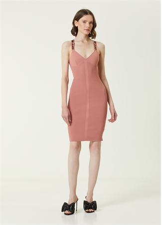 Off-white Kadın Nude Askıları Logolu Mini Elbise Pembe 38 It Off-white Kadın Nude Askıları Logolu Mini Elbise Pembe 38 It