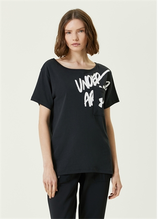 Under Armour Kadın UA Oversized Wordmark Graphic Siyah T-shirt M EU Under Armour Kadın UA Oversized Wordmark Graphic Siyah T-shirt M EU