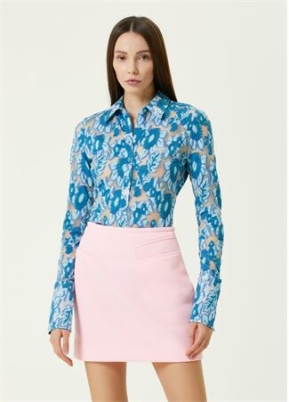 Coperni Kadın Mavi Çiçekli Gömlek S EU