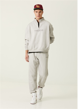 Wasted Erkek Beyaz Logolu Jogger Eşofman Altı S EU Wasted Erkek Beyaz Logolu Jogger Eşofman Altı S EU