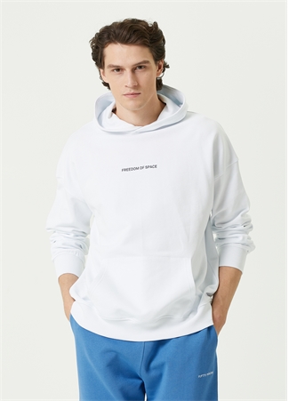 Freedom Of Space Erkek Beyaz Kapüşonlu Sweatshirt S Eu Freedom Of Space Erkek Beyaz Kapüşonlu Sweatshirt S Eu