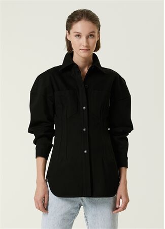 Alexander Wang Kadın Siyah Denim Gömlek 0 US