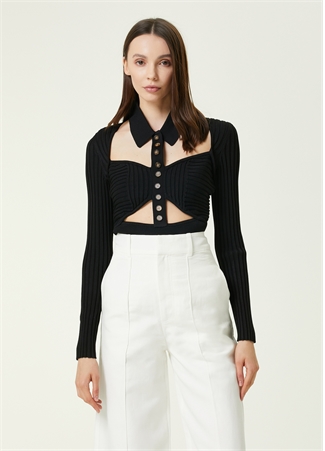 Significant Other Kadın Siyah Çizgi Dokulu Dekolteli Bluz 2 Us Significant Other Kadın Siyah Çizgi Dokulu Dekolteli Bluz 2 Us