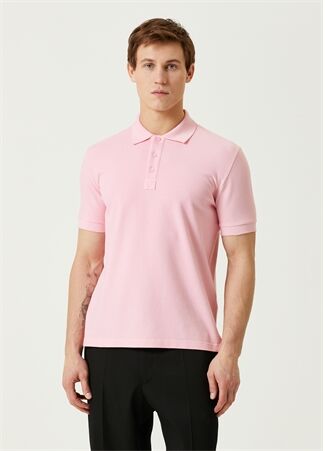 Bottega Veneta Erkek Pembe Polo Yaka T-shirt S EU
