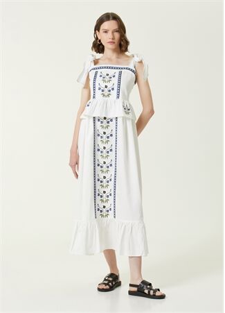 Lug Von Siga Kadın Elbise Beyaz 38 Eu