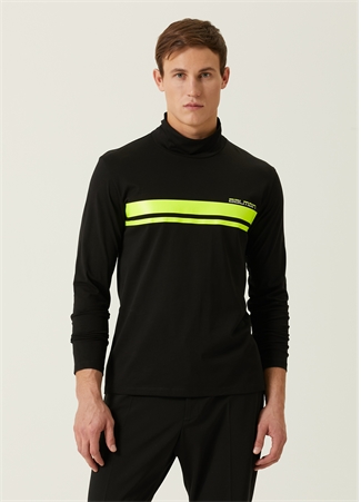 Balmain Erkek Siyah Sarı Şerit Detaylı Logolu Uzun Kollu T-shirt M EU Balmain Erkek Siyah Sarı Şerit Detaylı Logolu Uzun Kollu T-shirt M EU