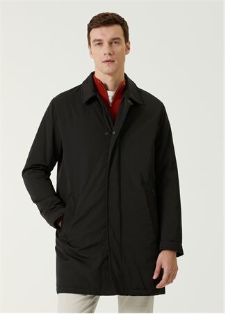 Palzileri Lab Erkek Siyah Polo Yaka Yağmurluk 50 IT