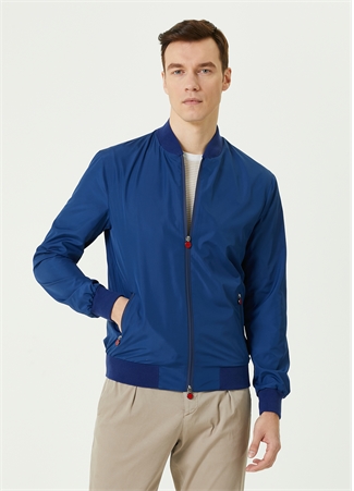 Kiton Erkek Mavi Bomber Mont 50 It Kiton Erkek Mavi Bomber Mont 50 It