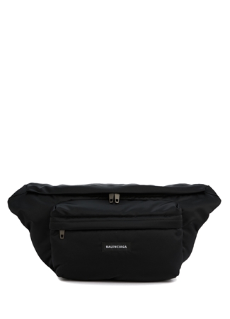 Balenciaga Kadın Oversize XXl Siyah Logolu Bel Çantası EU Balenciaga Kadın Oversize XXl Siyah Logolu Bel Çantası EU