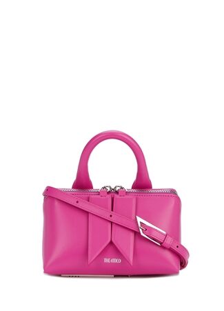 The Attico Kadın Pembe Logolu Deri Omuz Çantası EU