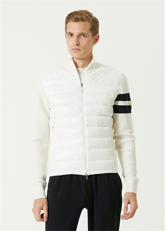 Moncler Erkek Beyaz Logo Detaylı Garnili Mont L EU Moncler Erkek Beyaz Logo Detaylı Garnili Mont L EU