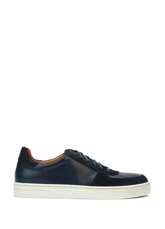 Magnanni Erkek Lacivert Logolu Deri Sneaker 40 EU Magnanni Erkek Lacivert Logolu Deri Sneaker 40 EU
