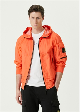 Stone Island Erkek Turuncu Kapüşonlu Mont S Eu Stone Island Erkek Turuncu Kapüşonlu Mont S Eu