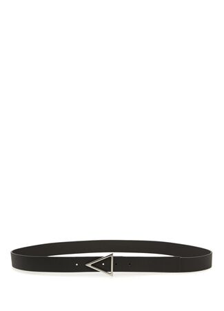 Bottega Veneta Erkek Siyah Deri Kemer 0 EU