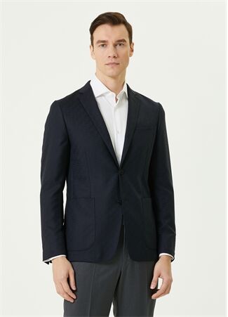 Palzileri Lab Erkek Siyah Yün Ceket Lacivert 50 IT