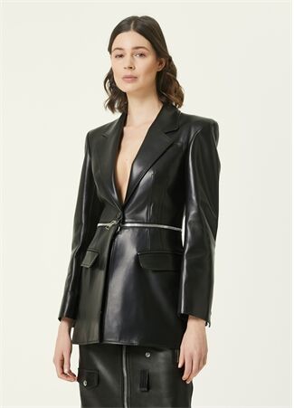 Alexander Mcqueen Kadın Ceket Siyah 40 It