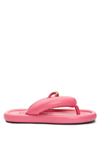 Moschino Kadın Pembe Logolu Terlik 36 Eu Moschino Kadın Pembe Logolu Terlik 36 Eu