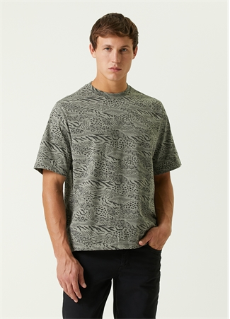 Kenzo Erkek Gri Leopar Desenli T-shirt S EU Kenzo Erkek Gri Leopar Desenli T-shirt S EU