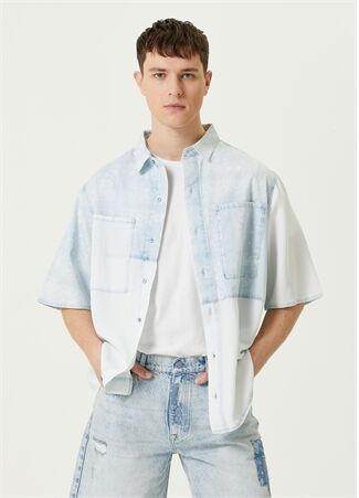 Midground Erkek TSHIRT Mavi S/M EU