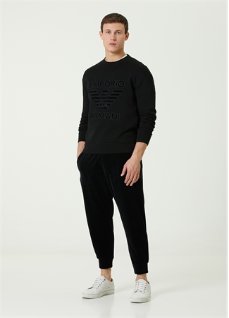 Emporio Armani Erkek Siyah Logolu Jogger Eşofman Altı L EU Emporio Armani Erkek Siyah Logolu Jogger Eşofman Altı L EU