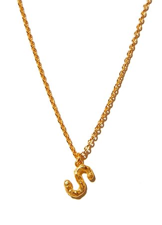 Fidelle Kadın Alphabet Pendant Large S Altın Rengi Kolye L EU Fidelle Kadın Alphabet Pendant Large S Altın Rengi Kolye L EU