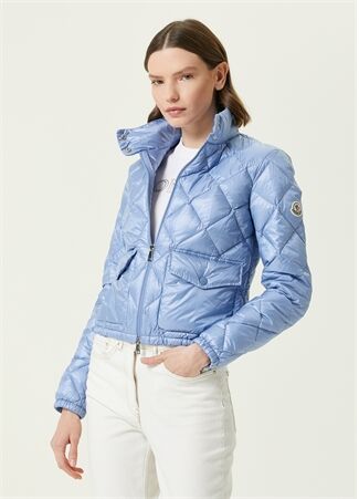 Moncler Kadın Mavi Kapitone Dokulu Mont 5 Us Moncler Kadın Mavi Kapitone Dokulu Mont 5 Us