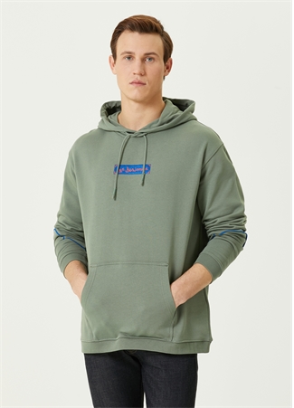 Les Benjamins Erkek Yeşil Kapüşonlu Figür Baskılı Sweatshirt L Eu Les Benjamins Erkek Yeşil Kapüşonlu Figür Baskılı Sweatshirt L Eu