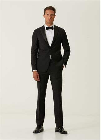 Beymen Club Erkek Drop 6 Siyah Kırlangıç Yaka Saten Garnili Yün Smok 46 Beymen Club Erkek Drop 6 Siyah Kırlangıç Yaka Saten Garnili Yün Smok 46