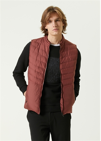 Beymen Club Erkek Taba Dik Yaka Puff Yelek Turuncu XS EU Beymen Club Erkek Taba Dik Yaka Puff Yelek Turuncu XS EU
