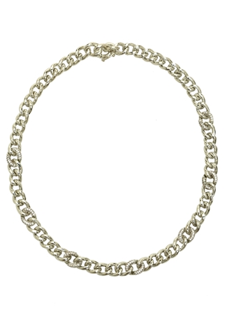 Beymen Collection Kadın Taşlı Zincir Kolye Gri EU