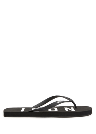 Dsquared2 Erkek Siyah Logolu Terlik 40 EU Dsquared2 Erkek Siyah Logolu Terlik 40 EU