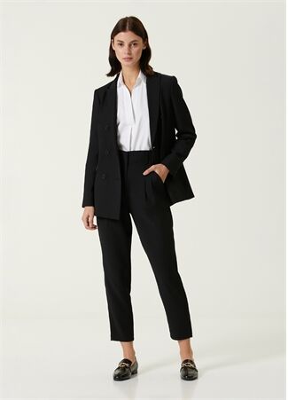 Network Kadın Regular Fit Siyah Pantolon 38 EU