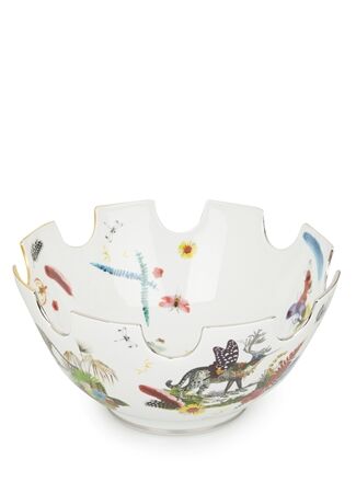 Vista Alegre Atlantis Beyaz Karışık Desenli Porselen Kase