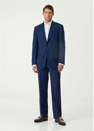 Pal Zileri Erkek Lacivert Kelebek Yaka Yün Ceket 50 IT