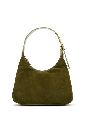 Staud Kadın Scotty Yeşil Deri Çanta Eu