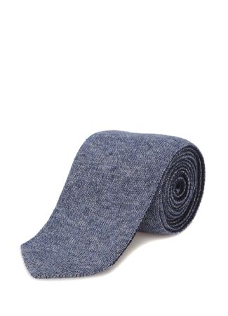 Brunello Cucinelli Erkek Mavi Kravat EU