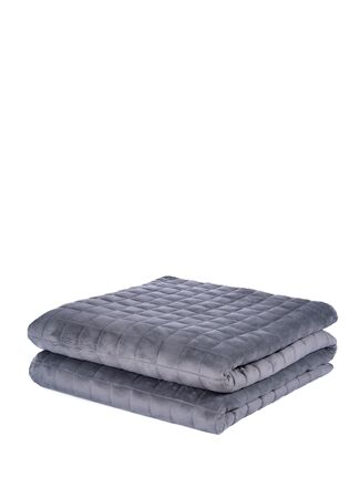 Sinada Gri Kapitoneli Pamuk Saten Battaniye