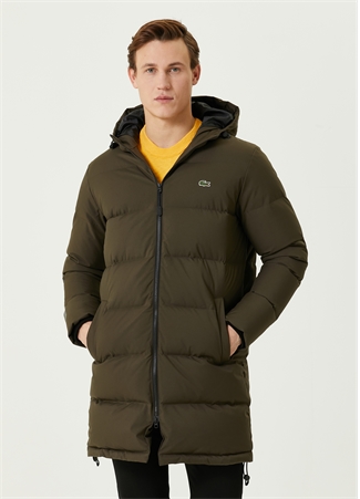 Lacoste Erkek Haki Kapüşonlu Logolu Puff Mont M Eu Lacoste Erkek Haki Kapüşonlu Logolu Puff Mont M Eu