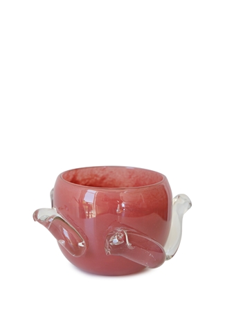 Usta Design Bam Pembe Cam Kase