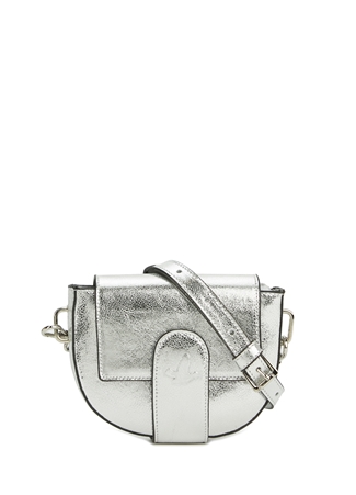 Beymen Club Kadın Silver Kuş Logolu Omuz Çantası Gri EU